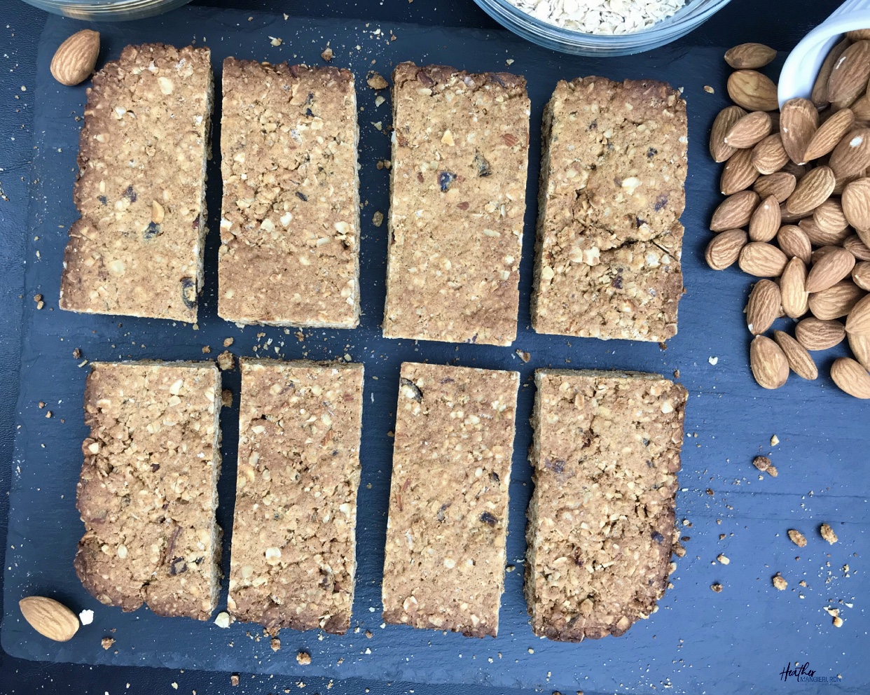 Crunchy Homemade Energy Bars (Recipe) - Heather Mangieri Nutrition