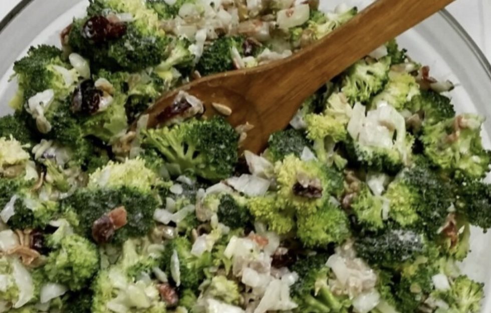 Healthy Broccoli Salad - Heather Mangieri Nutrition
