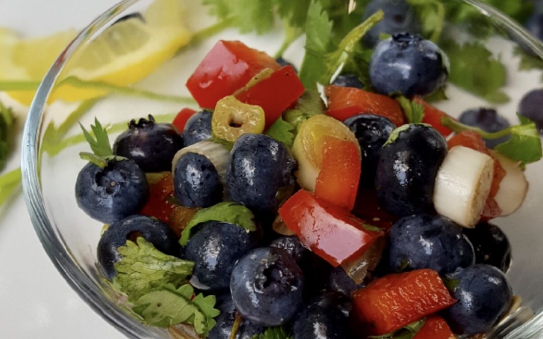 Spicy Blueberry Balsamic Salsa - Heather Mangieri Nutrition