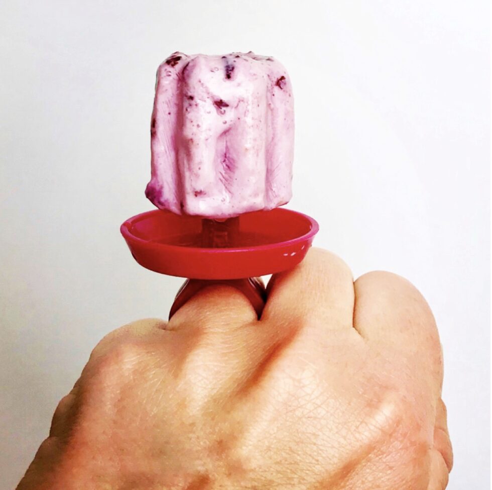 Greek Yogurt Cherry Ring Pops - Heather Mangieri Nutrition