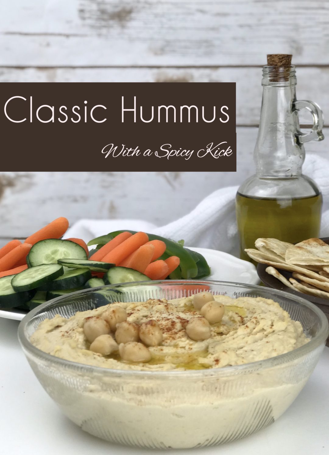 Classic Hummus with a Spicy Kick - Heather Mangieri Nutrition
