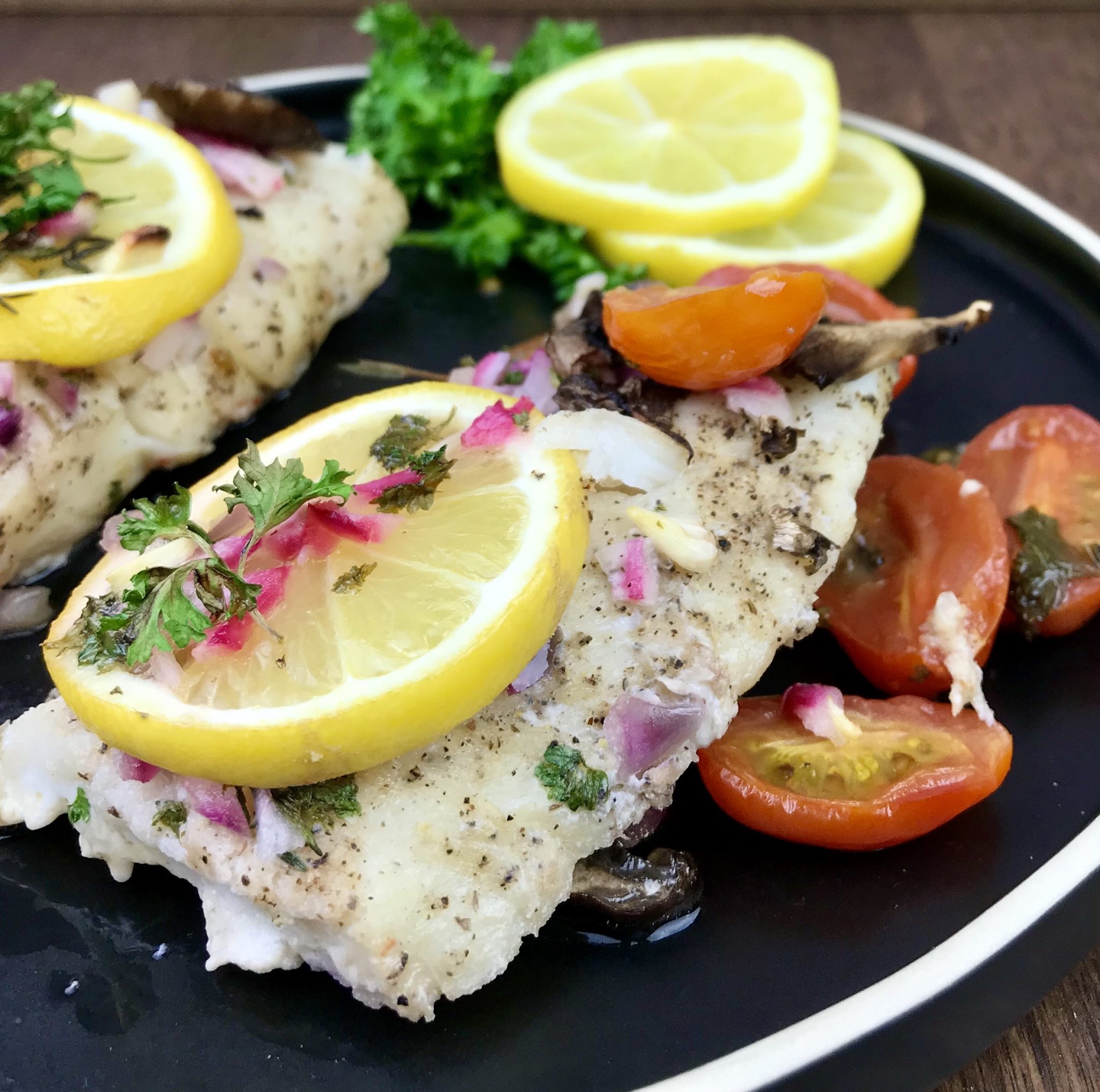 Easy Lemon Baked Cod - Heather Mangieri Nutrition