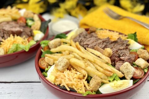 Pittsburgh-Style Steak Salad - Heather Mangieri Nutrition