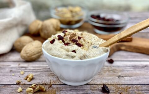Gingerbread Greek Yogurt Bowl - Heather Mangieri Nutrition