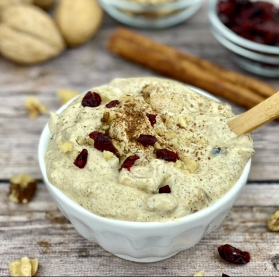 Gingerbread Greek Yogurt Bowl - Heather Mangieri Nutrition